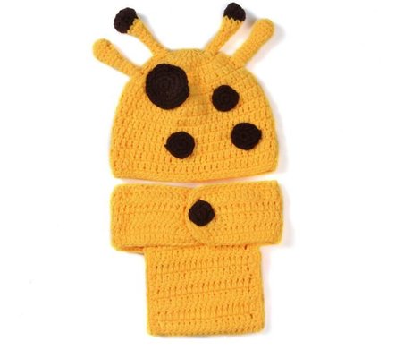 Newborn Fawn Bonnet and Pant Sets Knit Baby Overall Crochet Baby Hooded Romper Fawn Baby Hat