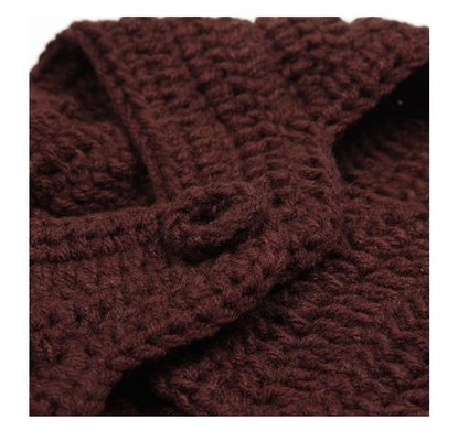 Free Shipping Soft Short Crochet Newborn Baby Photography Props Knitted Monkey Infant Photo Headbands