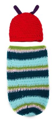 Crochet Baby Hat and Pants Colourful Caterpillar Baby Gift Photography Props