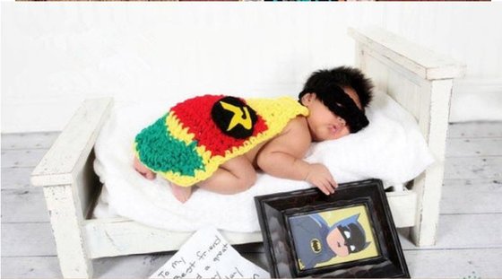 Wholesale Colors Baby Photo Spider Man Clothing Set Newborn Infant Photography Props