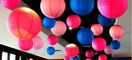 paper lampshade ice cream party decorations mint decoration decorative lantern chinese lampion