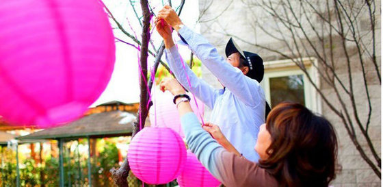 paper lampshade ice cream party decorations mint decoration decorative lantern chinese lampion