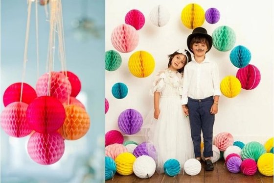 birthday party decorations for children paper lanterns imitation of fire decorative lantern wedding paper ball