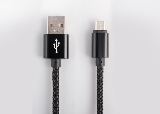 Nylon Braided Sync And Charge Cable With Aluminum Shell USB A To Micro USB