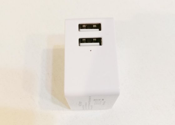 Multiple Color Shrink Plug Wall Charger Adapter / Two Port Usb Wall Charger