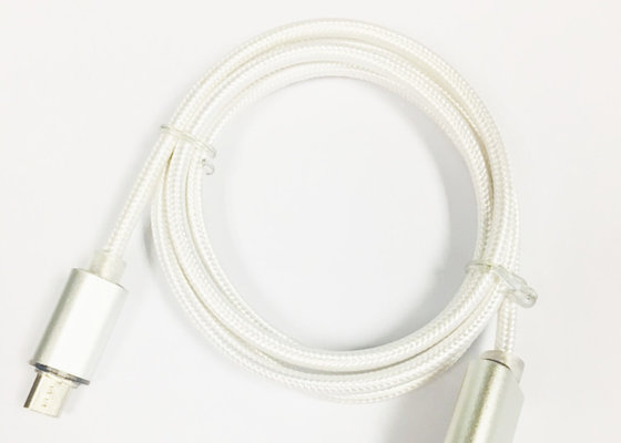 Micro / type-c / lightning high gloss braided USB cable lighting for mobile phone