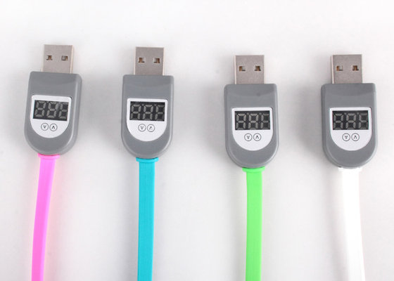 3.3ft Flat Micro USB Charging Cable With Current Output Indication Display