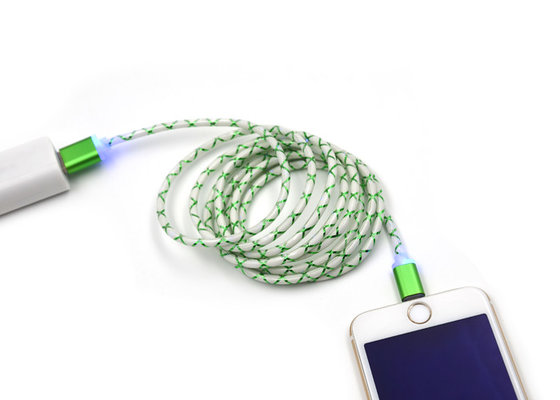 Visible Flowing Current Light Up Cord LED Luminescent Long Charging Cable