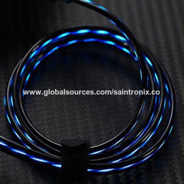 Luminescent Light Up Charging Cable Current Flow Visible Charging Cable