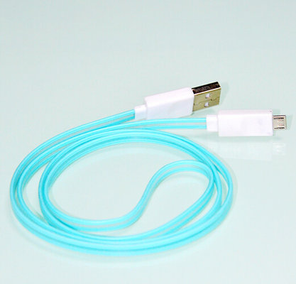 Glow in the dark Light Up Charging Cable Micro USB with LED Light Indicator