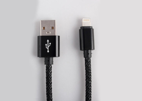 Metallic 2A MFI Certified Cable For Apple , Lightning iPhone MFI Charging Cable