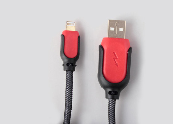 2 Color Tone Apple Certified MFI Lightning Cable , High Speed USB Cable