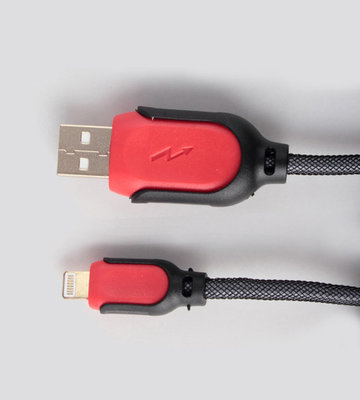 2 Color Tone Apple Certified MFI Lightning Cable , High Speed USB Cable
