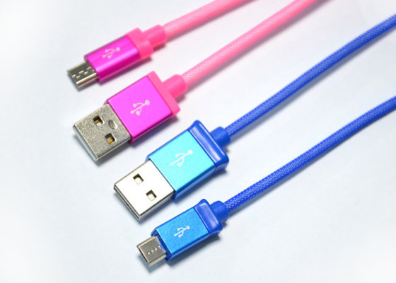 Android Metal Micro USB Charging Cable , Reinforced Quick Charge 3.0 Compatible