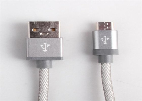 Metal Housing Fast Micro USB Charging Cable , Micro To USB Micro USB Cord