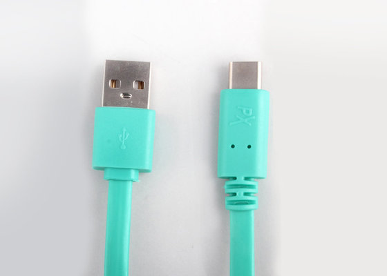 Flat PVC Basic Micro USB Charging Cable Type C To USB 3ft 6ft 10ft Multicolor
