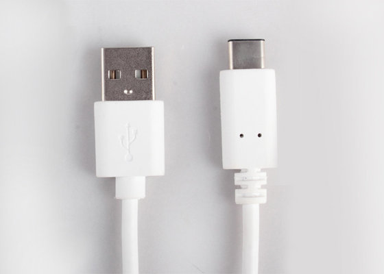 White Color 6ft Micro USB Charging Cable , USB 2.0 A Male to Micro B Cable