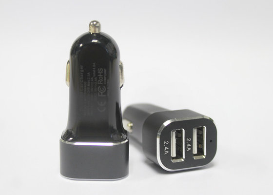 High Speed Car Charger Adapter Black DC With 12V - 24V / 110 - 220V Input