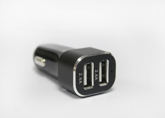 High Speed Car Charger Adapter Black DC With 12V - 24V / 110 - 220V Input