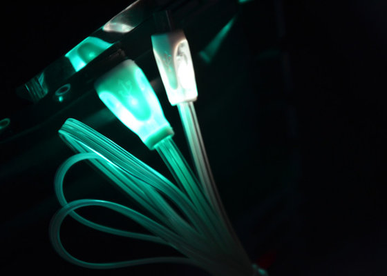 3ft Colorful LED Light Up Charging Cable , Green Light Up Phone Charger Cord