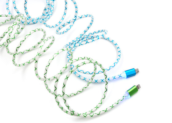 Visible Flowing Current Light Up Cord LED Luminescent Long Charging Cable