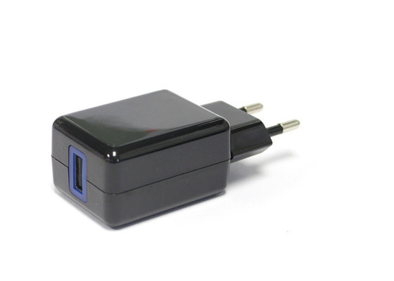 Black 1 Port Micro USB European Power Plug Adapter Fit For Smartphone And Tablet