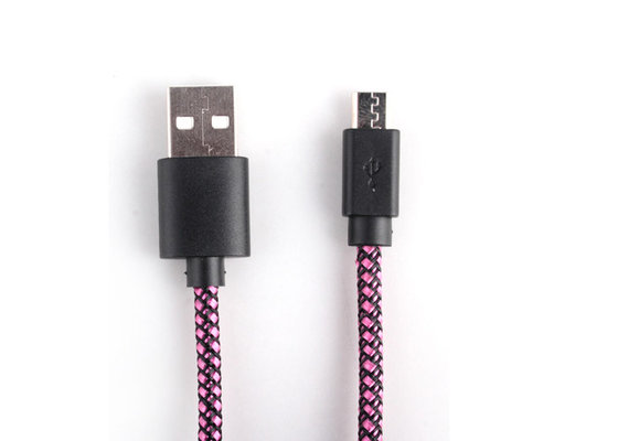 Multicolor Micro USB charging cable for Android , Galaxy , Sony Mobiles