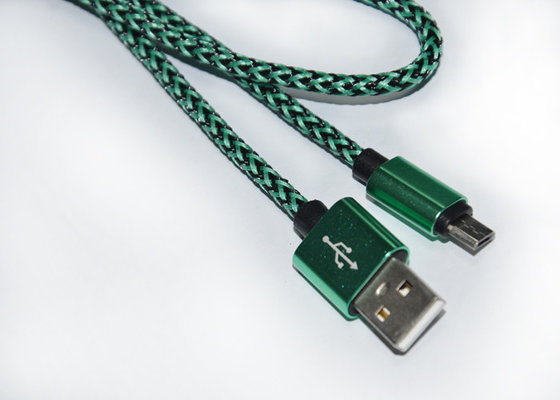 2A Micro USB Charging Cable Red And Black For Android , Galaxy , Motorola