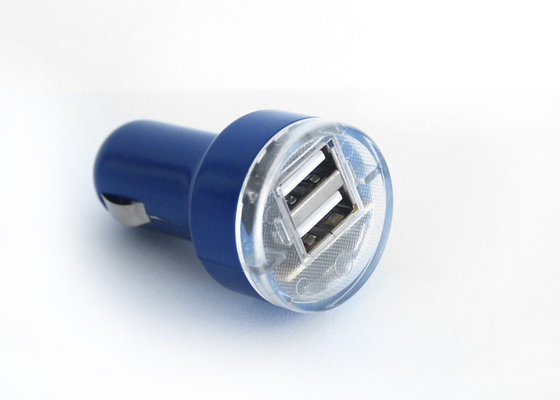 Mini Universal USB Car Charger Adapter With LED Light For IPhone And Android
