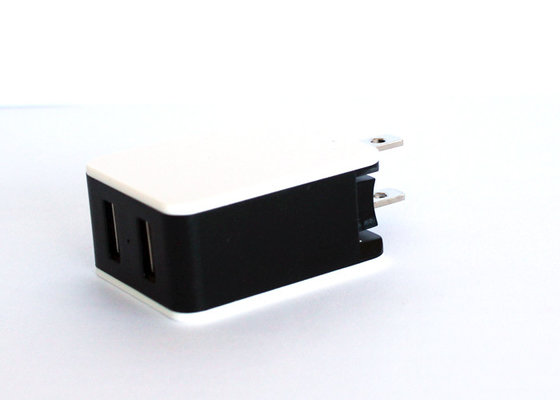 UL Certified Travel USB Wall Adapter 2.4A 12W With 2 USB Folding Plug