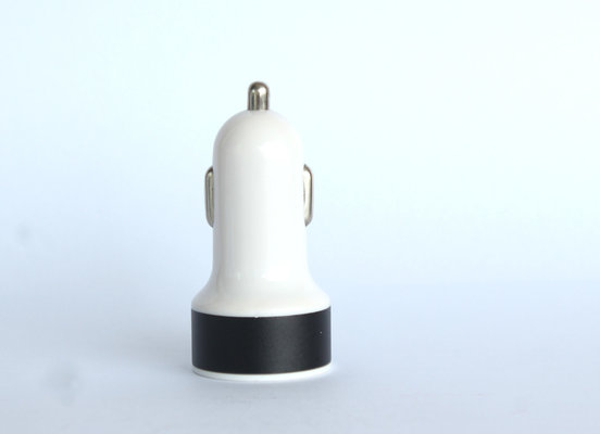 Dual Port USB Car Charger Adapter , 1.1A / 5V HIgh Speed DC Car Charger
