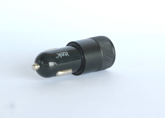 High Speed Double USB Car Charger Adapter for iPhone  2 USB port black color