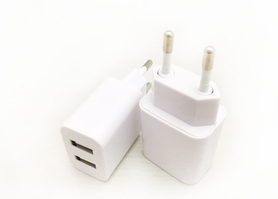 Universal Dual Ports European Charger Adapter Fast Charging 2.1A European Wall Adapter