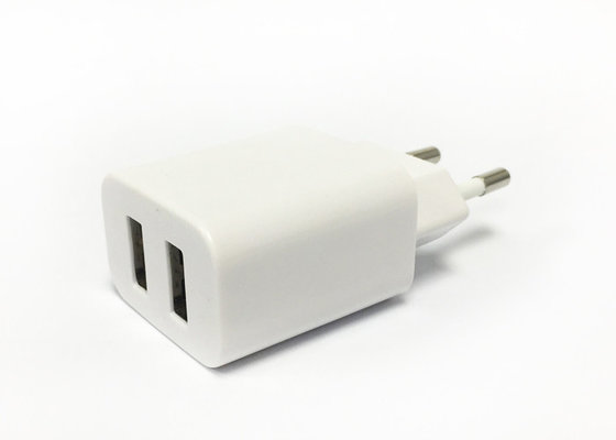 Universal Dual Ports European Charger Adapter Fast Charging 2.1A European Wall Adapter