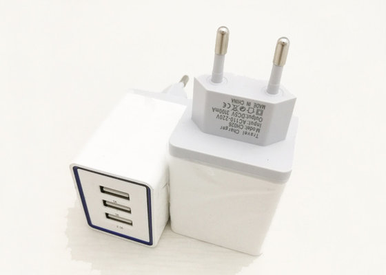 5V 3.4A European Charger Adapter Home Wall European Travel Adapter 3 Port