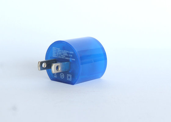Flashing Light Up Single USB Wall Charger 1A 5 Volt Output Multicolor