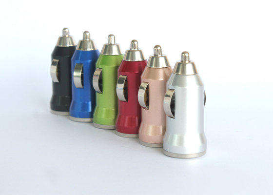 Red Single Port 1A 5V Mobile Phone Car Charger USB 2.0 With CE Certification