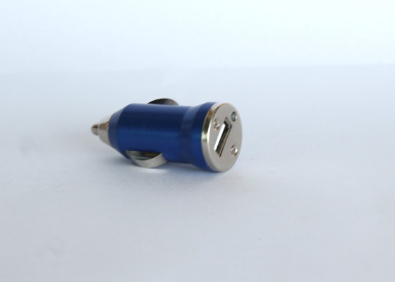Quick 2.0 Car Charger Adapter Single USB Port In Blue Color DC 12V - 24V