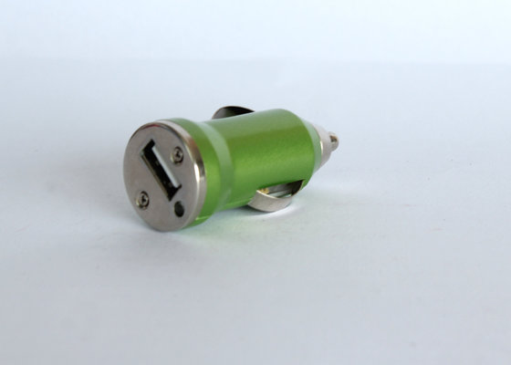Quick Car Charger Adapter Single USB Port Green Color In Car USB Adapter