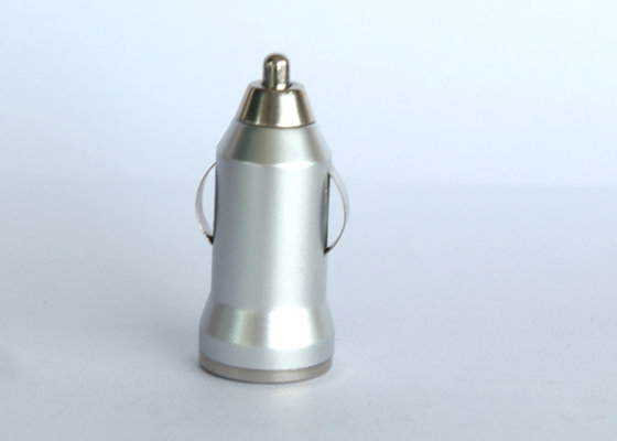Quick Charge 2.0 USB Car Charger Single With Single Port In Silver Color