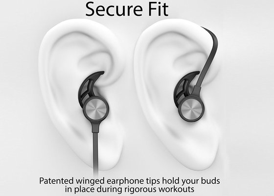 3w 60mah Wireless Bluetooth Sport Headphones With Stereo Sound / Bass