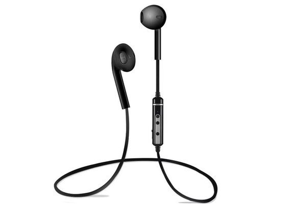 Black 60mAh Bluetooth In Ear Wireless Earbuds For Sport With Light - Weight