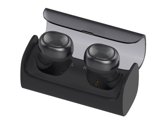 Invisible Wireless Bluetooth Earbuds Headphones Twins Stereo Black Color