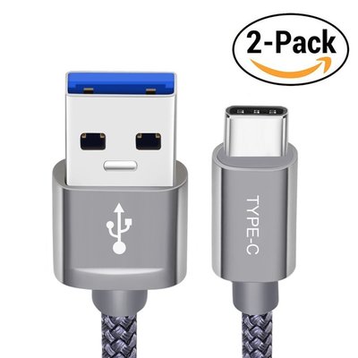 Nylon Braided Type C Cable 6.6 FT Fast Charging USB A To USB C Cable