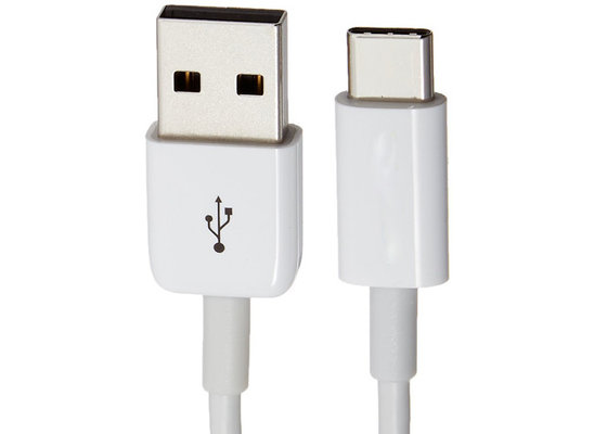 6 Feet USB Type C Cable To USB A 2.0 Male 2A Fast Charging Black / White