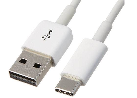 6 Feet USB Type C Cable To USB A 2.0 Male 2A Fast Charging Black / White