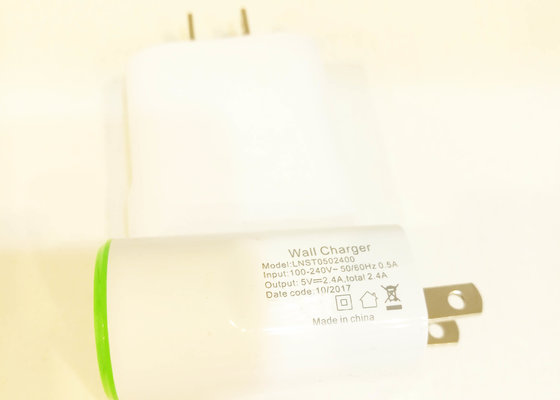 Smart Type - c / USB Dual Port Wall Charger 5V / 2.4A with US Plug