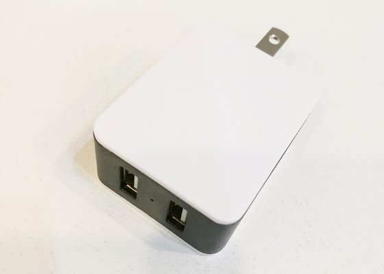 Two - Port Shrink Plug 5V / 2.1A Compatible with all  Smart Phone USB Portable Travel Wall Charger