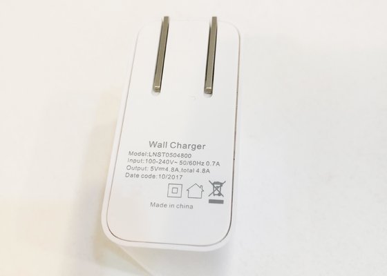 Smart 5V 4.8A 4 Port USB Wall Charger Fast Rapid For Travel FCC