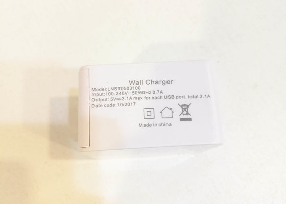 Multiple Color Shrink Plug Wall Charger Adapter / Two Port Usb Wall Charger